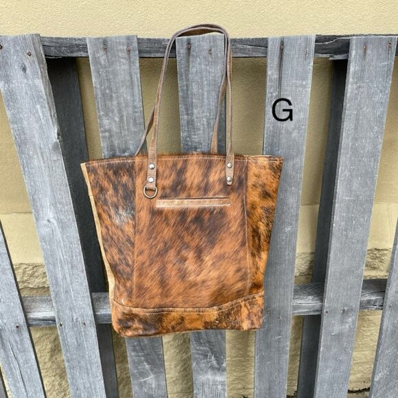 Bags | Cowhide And Leather Concealed Carry Tote | Poshmark